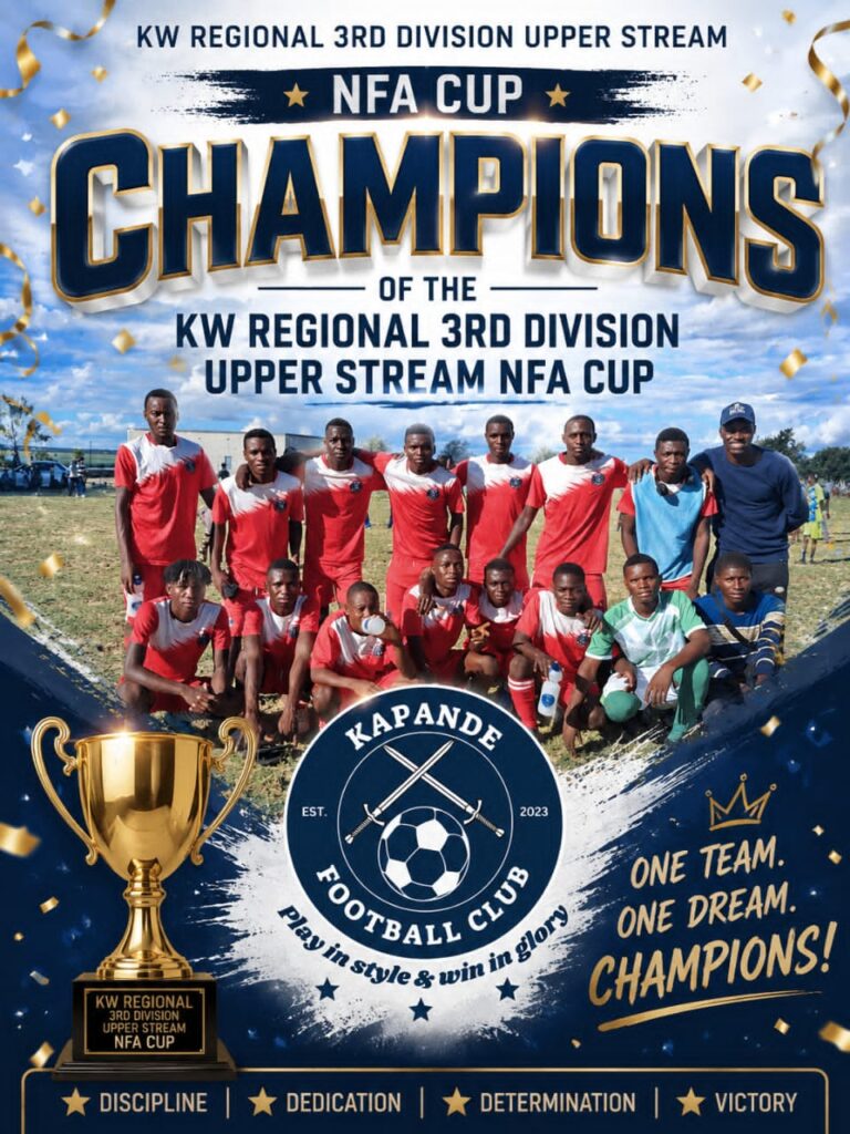 Kapande FC Crowned 2026 Kavango West 3rd Division Upper Stream NFA Cup ...